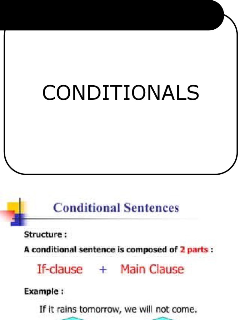 Conditionals | PDF | Grammar | Linguistics