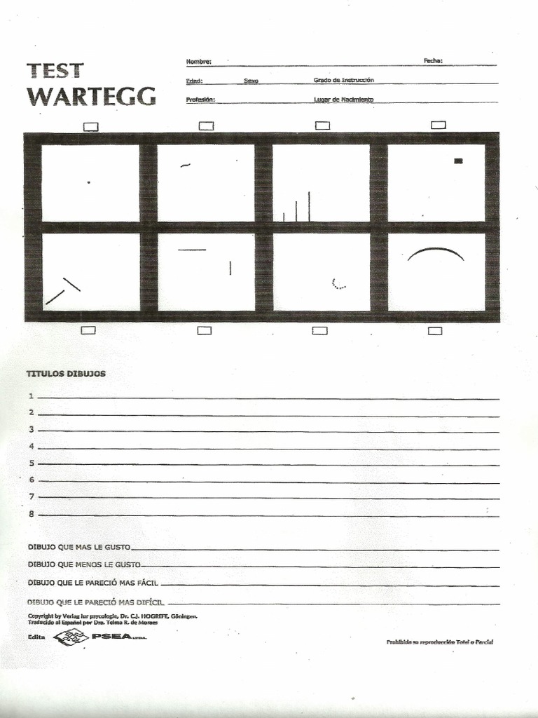 Prueba Wartegg | PDF