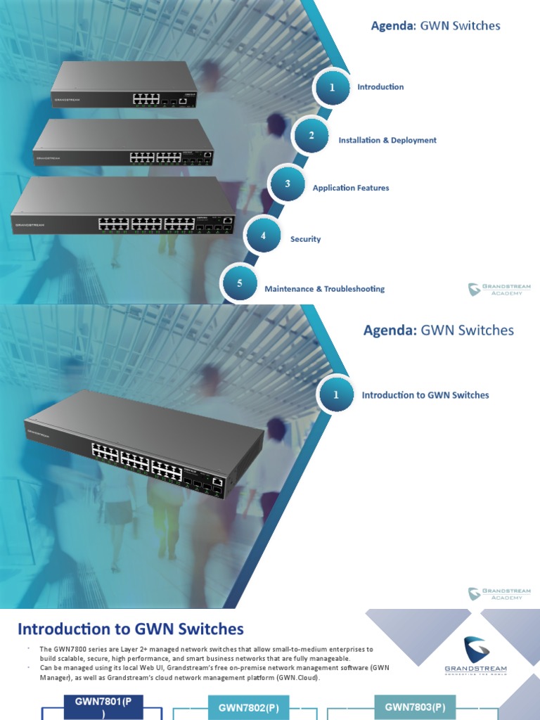 GWN7800 Switches Guide | PDF | Network Switch | Computer Network