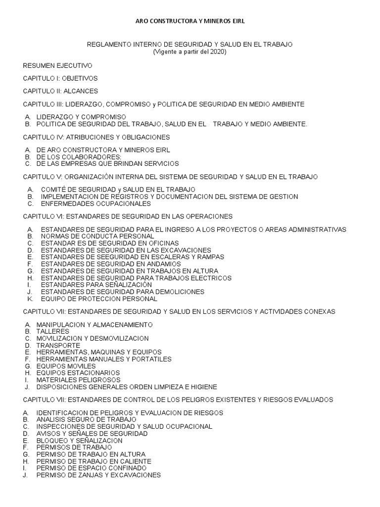 RISST | PDF | Seguridad y salud ocupacional | Calidad (comercial)