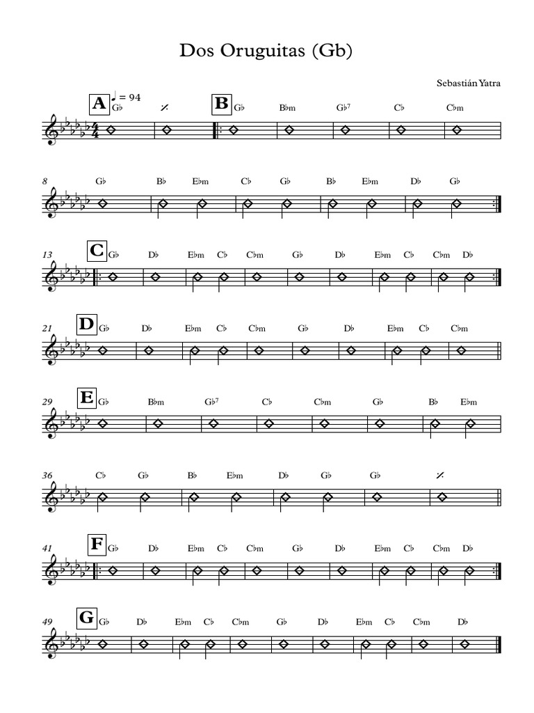 Dos Oruguitas (GB) - Partitura Completa | PDF