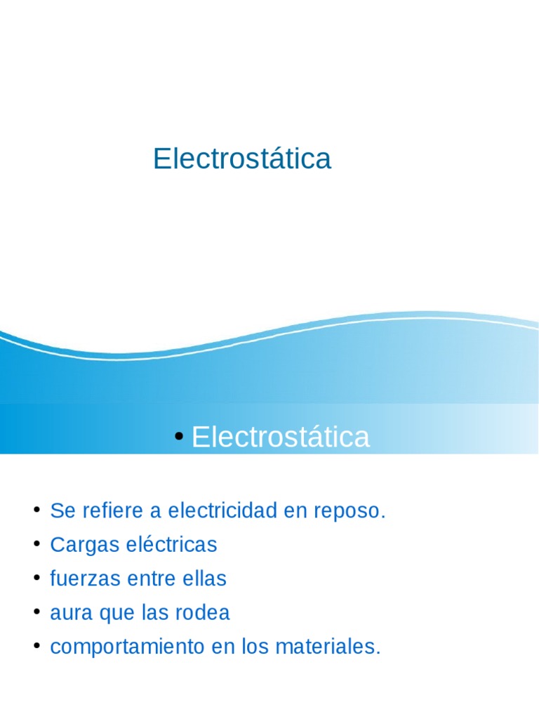 Fundamentos de Electrostática y Carga Eléctrica | PDF | Electricidad ...