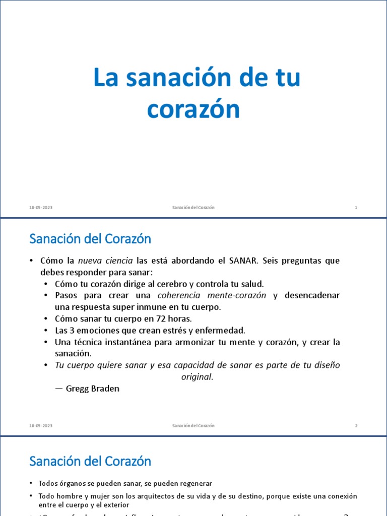 Sanar El Corazón | PDF | Cerebro | Estrés (biología)