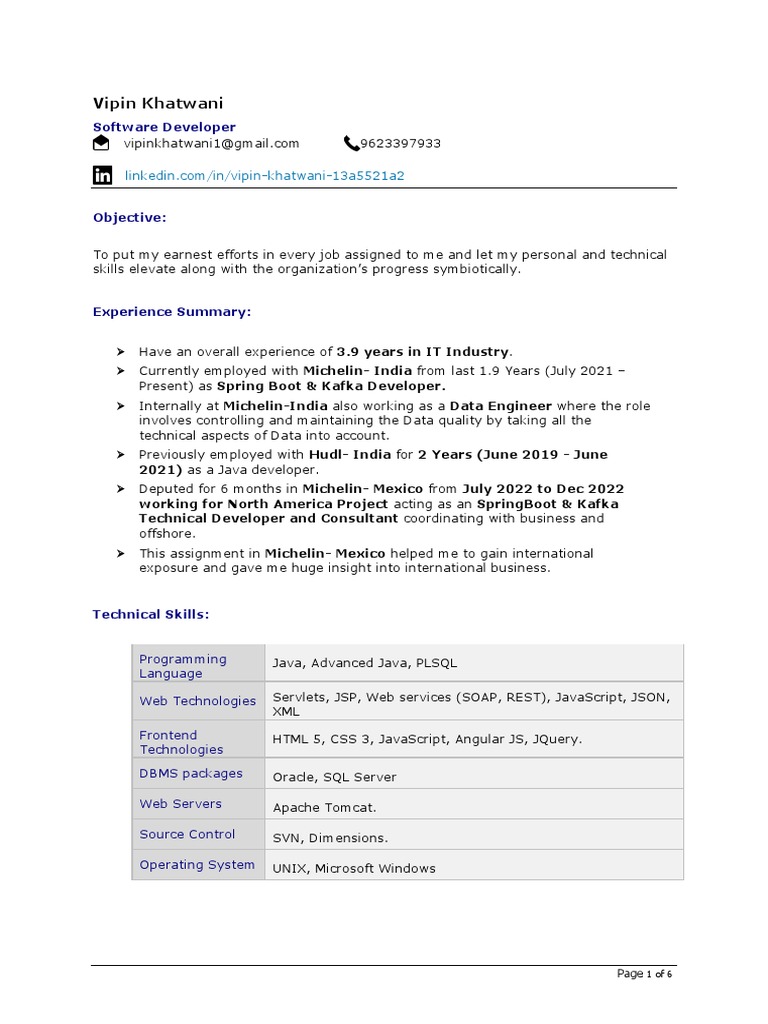 Vipin Khatwani-Resume | PDF
