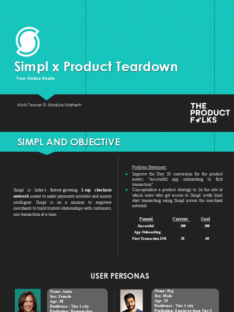 Simpl Product Teardown | PDF | Credit Card | Business