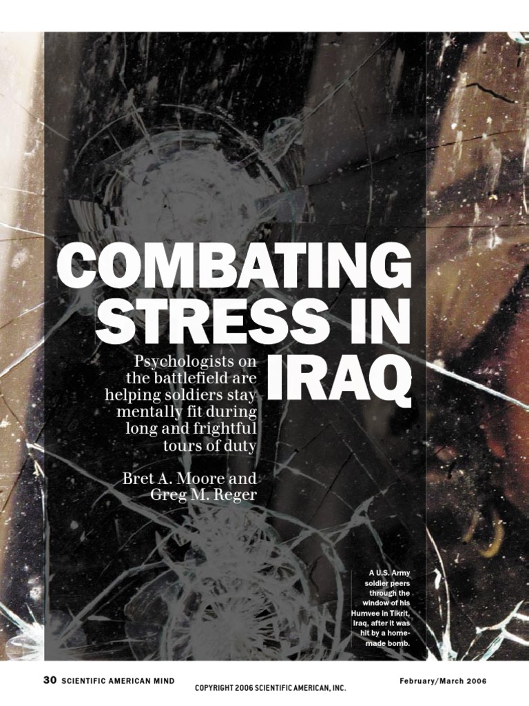 Combating Combat Stress Article | PDF | Psychotherapy | Stress (Biology)