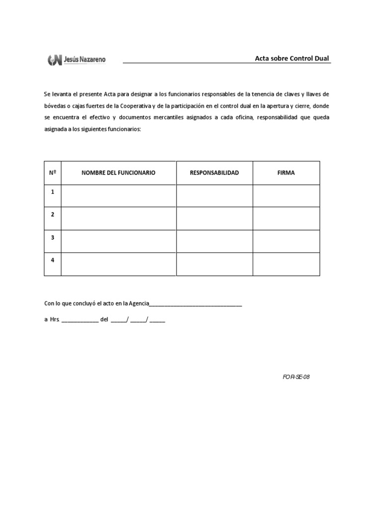 Acta Control Dual | PDF