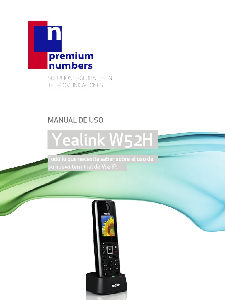Manua de Uso Telefono Yealink W52H | PDF | Teléfono | Auriculares