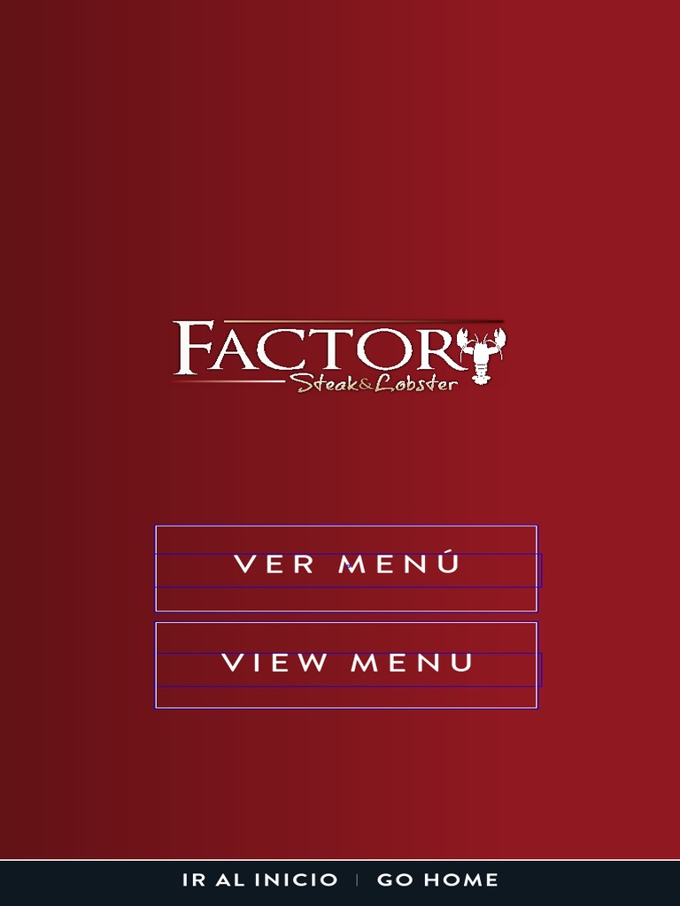 Menú Factory Steak & Lobster | PDF | ensalada | Cocinando