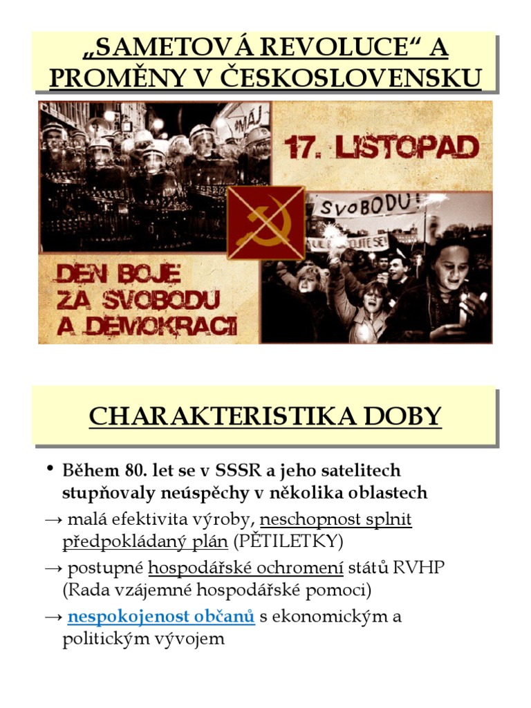 Sametová Revoluce | PDF