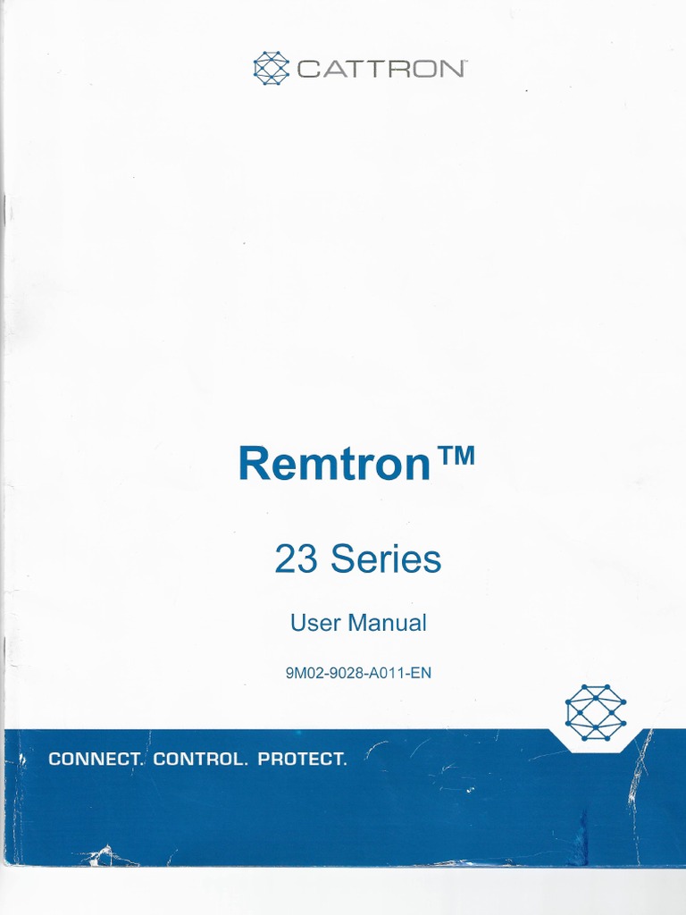 Remtron 23 Series User Manual 9M02-9028-A011-EN | PDF