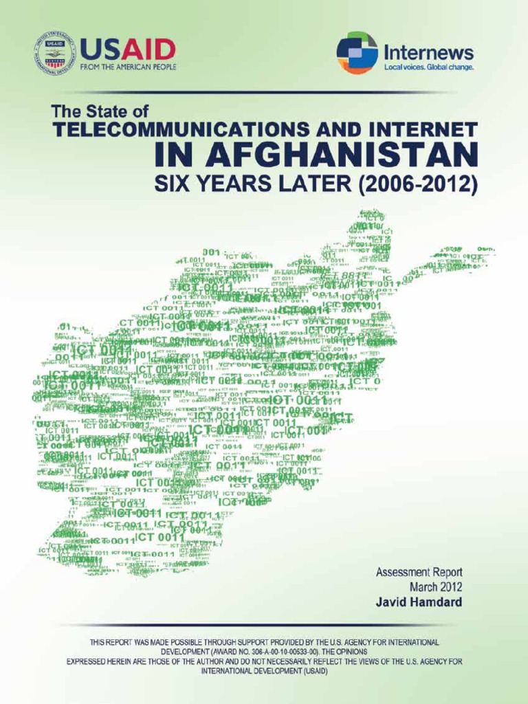State of Telecommunications and Internet in Afghanistan 2012 | PDF