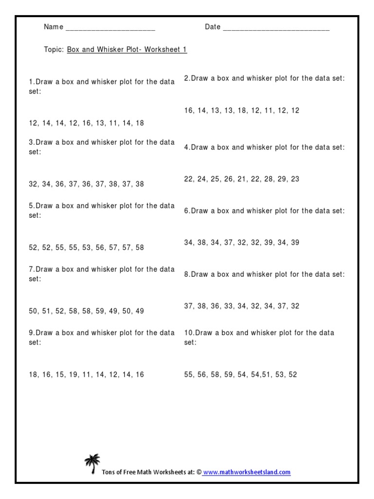 Box and Whisker Plot | PDF | Robust Statistics | Descriptive Statistics