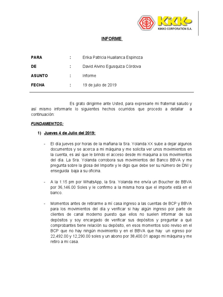 Modelo de Informe | PDF