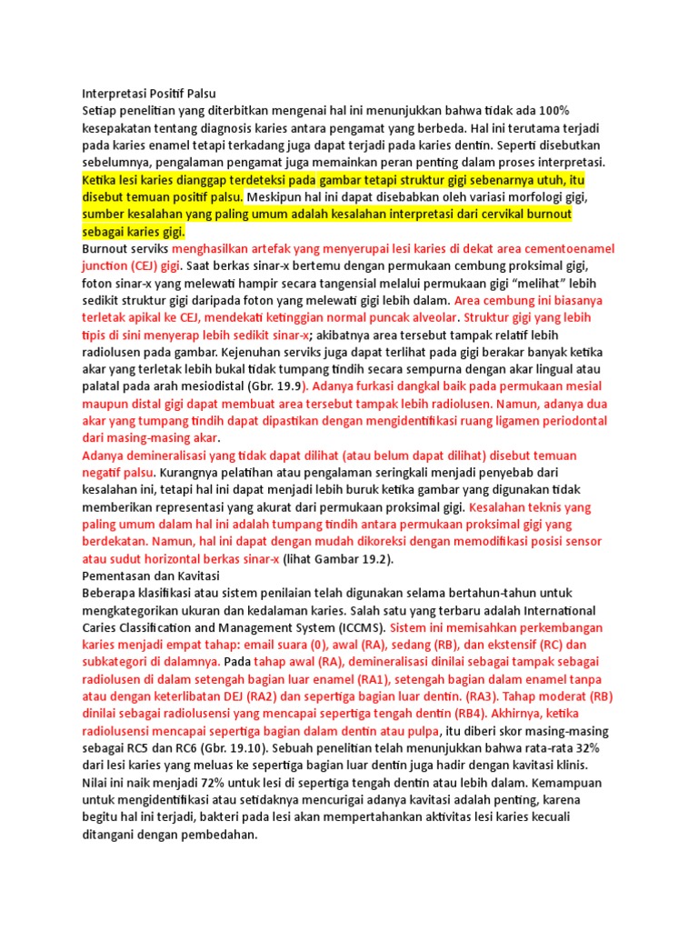 Interpretasi Positif Palsu | PDF