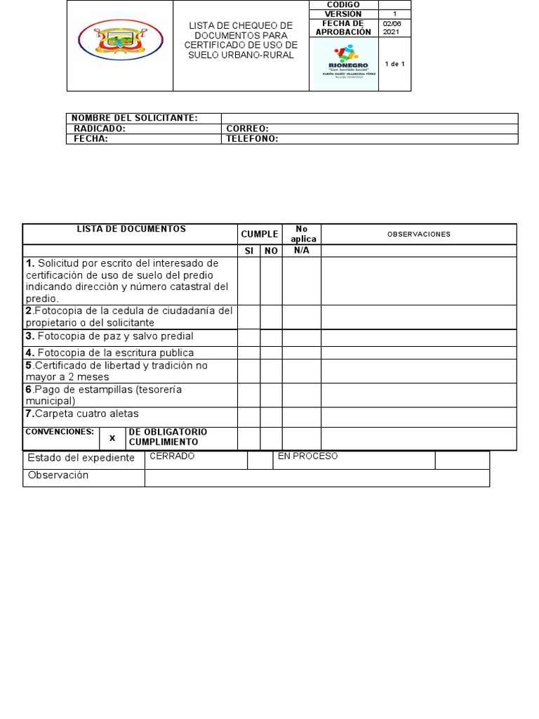 Check Lin Uso de Suelo Urbano-Rural | PDF