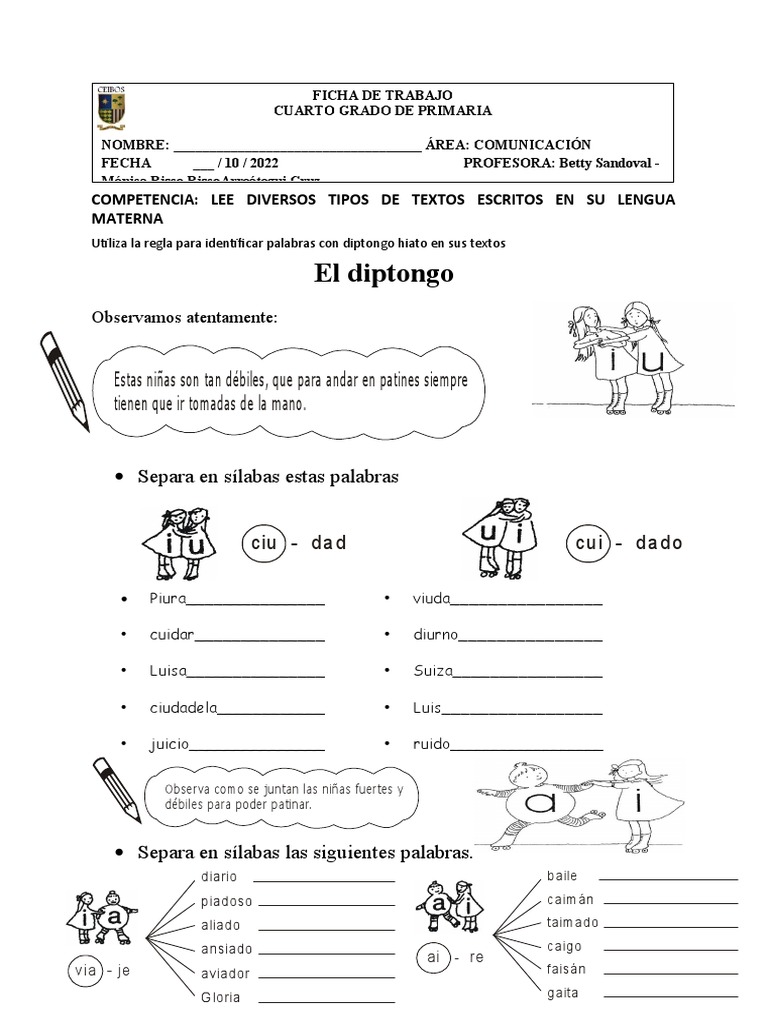 Identificación de Diptongos en Textos | PDF