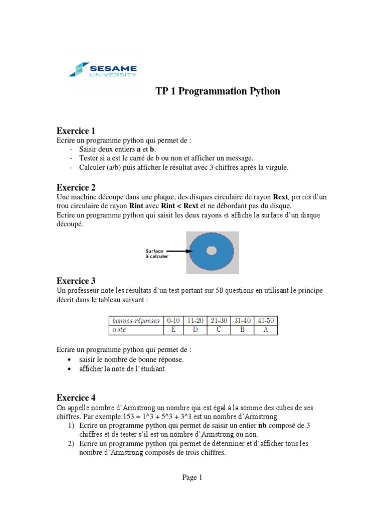 tp1 Python | PDF