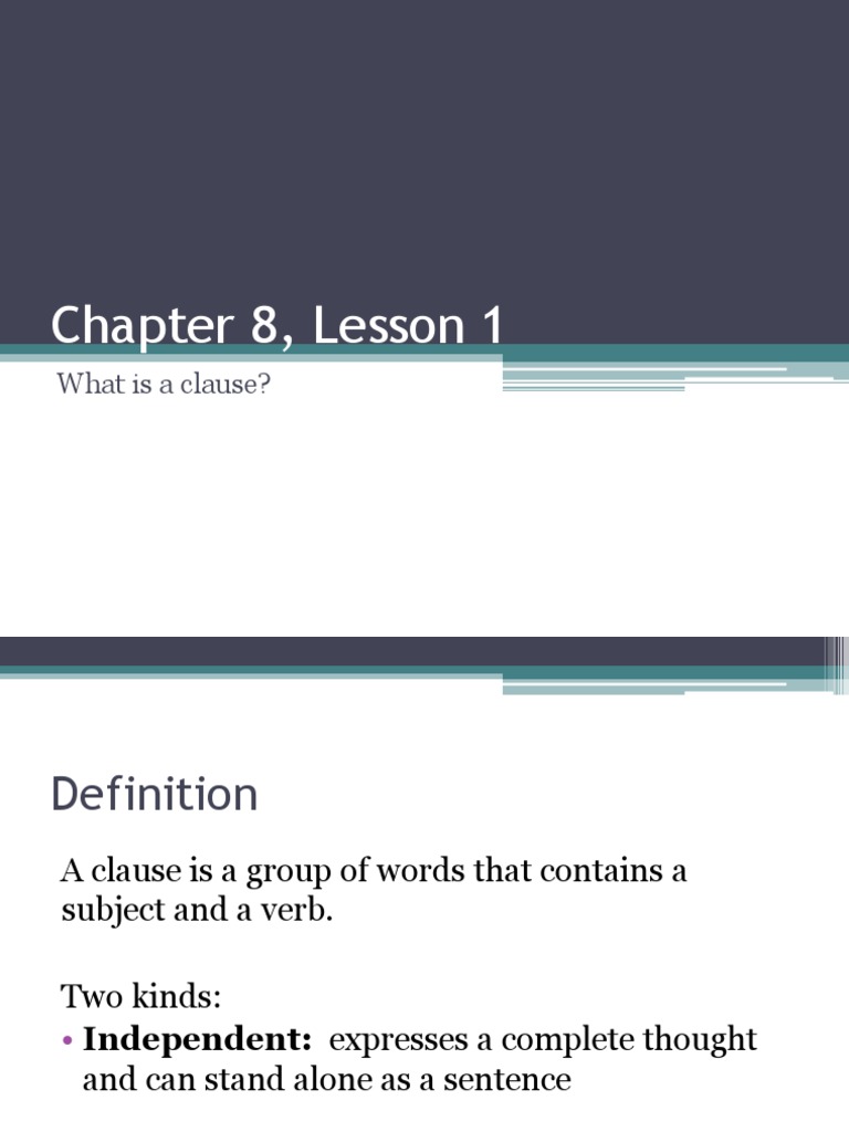 Chapter 8 Lesson 1 Lesson | PDF | Subject (Grammar) | Sentence ...