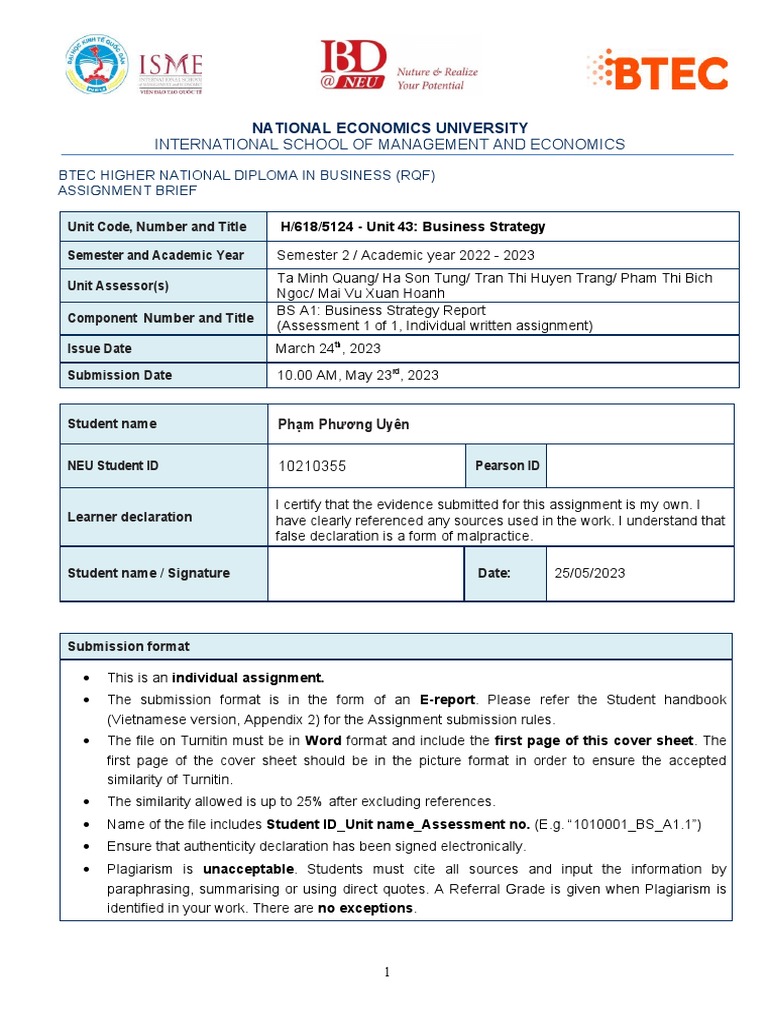 Business Strategy Analysis Framework | PDF | Strategic Management ...