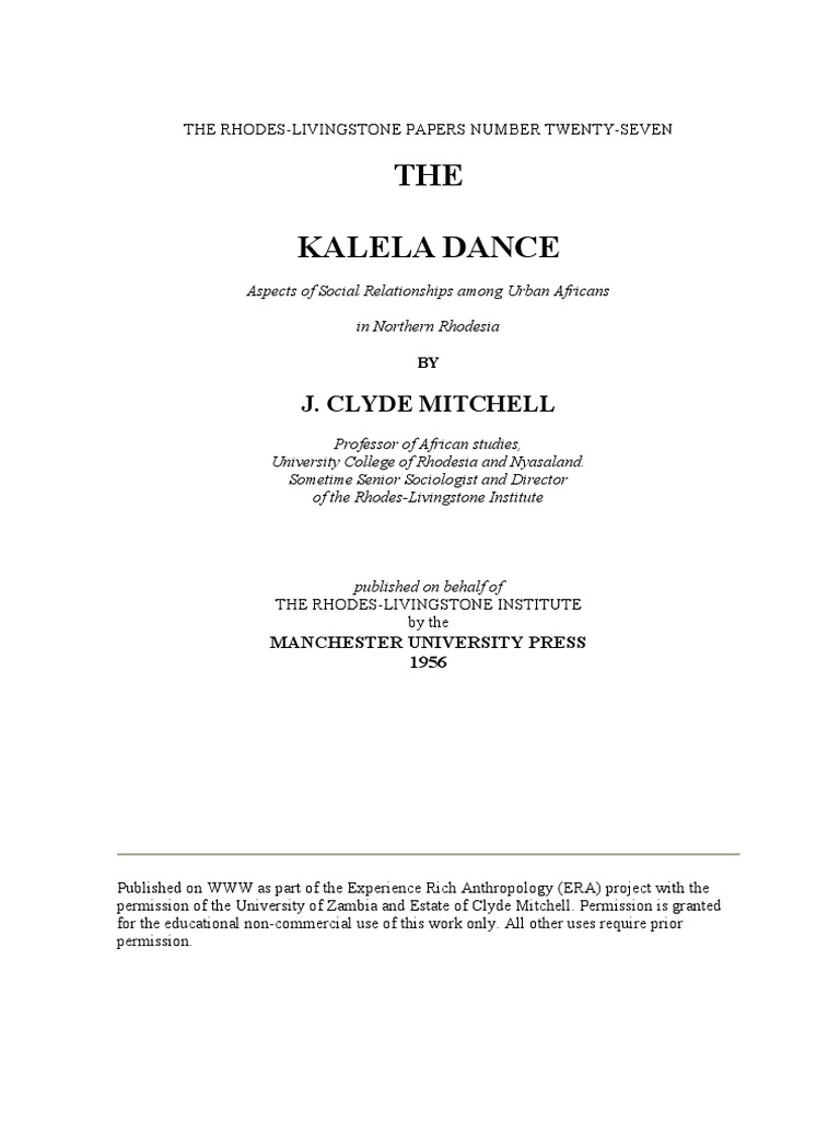 Mitchell. Kalela Dance | PDF