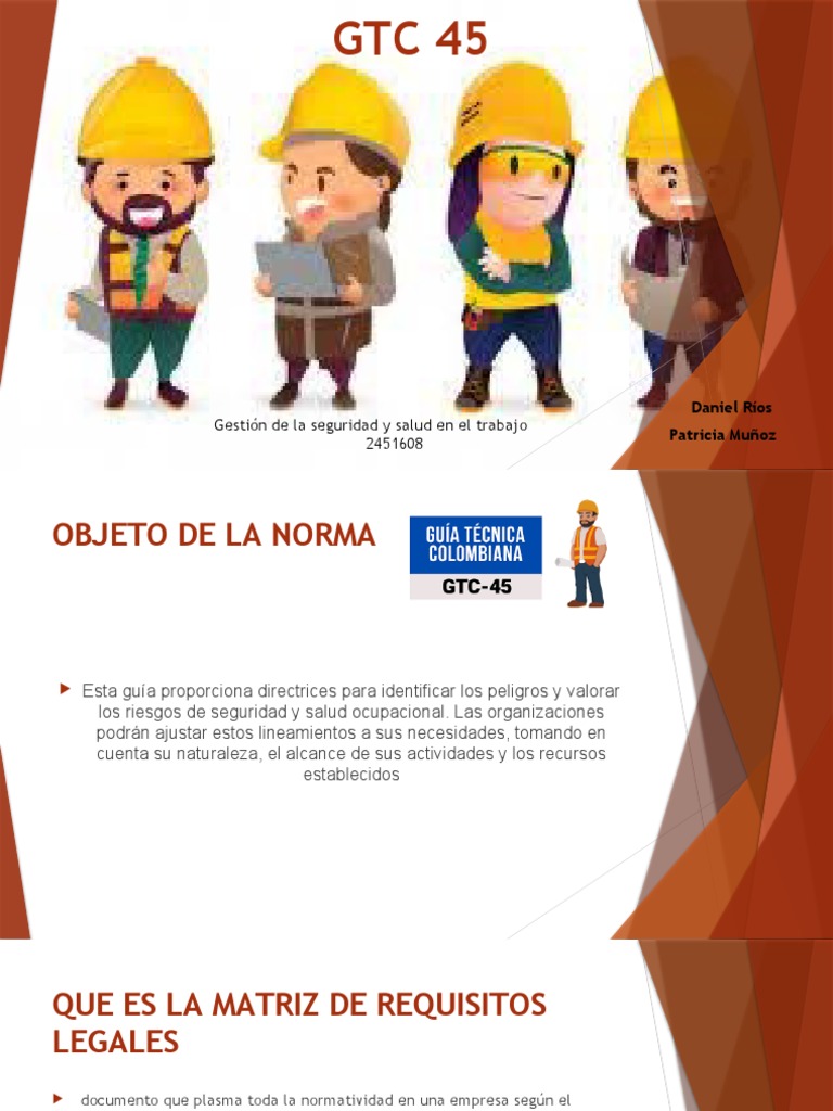 GTC 45 | PDF | Seguridad y salud ocupacional | Business