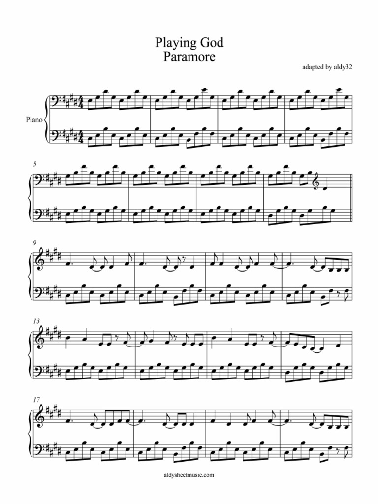 Playing God Guitar Chords
