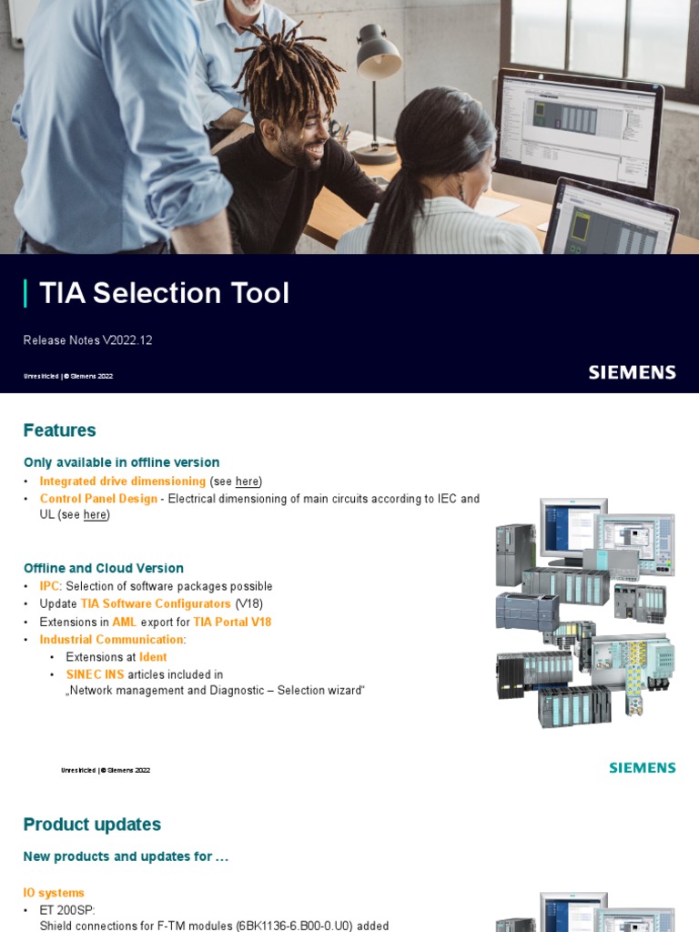 Release_Notes_TIA_Selection_Tool_en | PDF