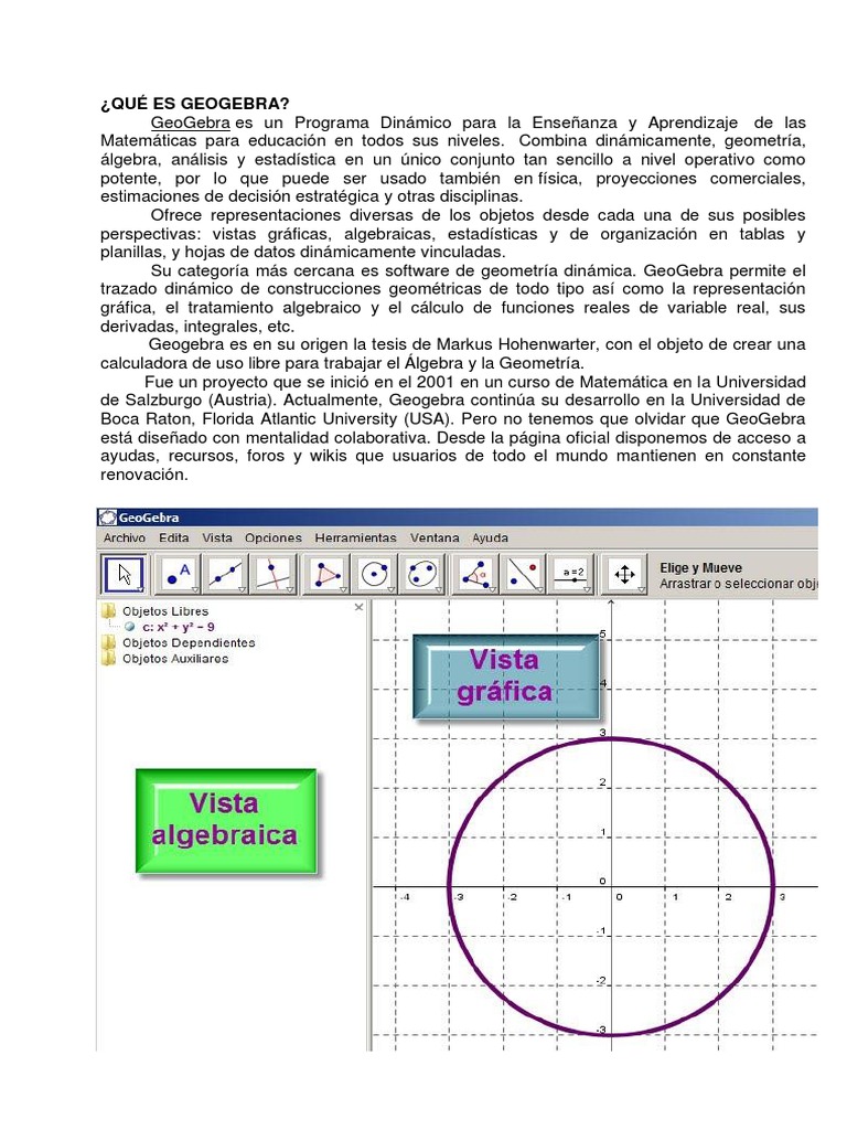 Geogebra | PDF | Ciencias de la Computación | Informática