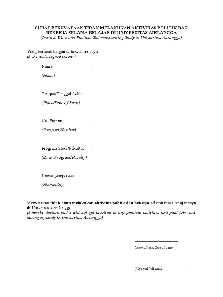 Political Statement | PDF