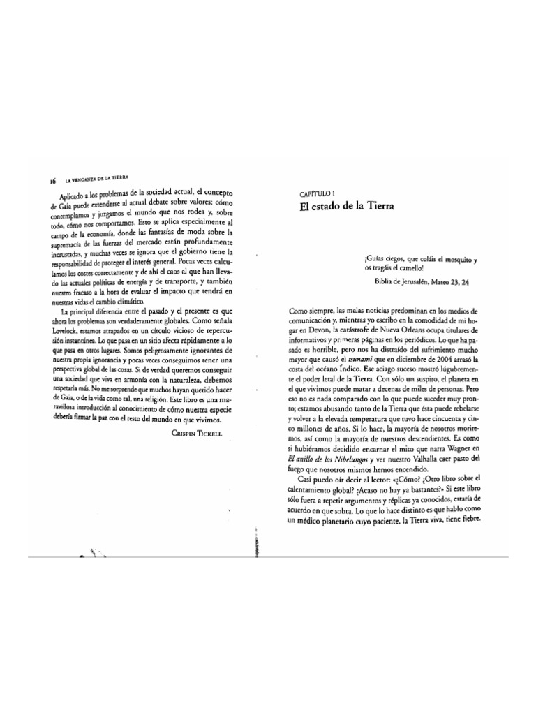 Lovelock, J. - La Venganza de La Tierra | PDF