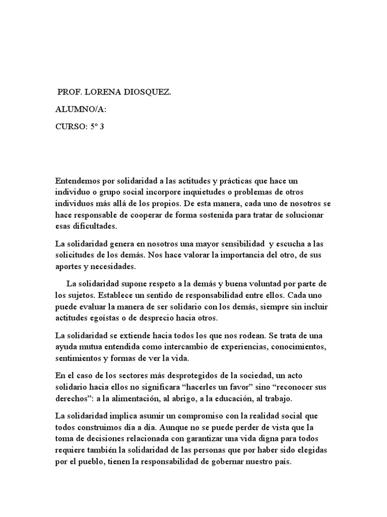 Proyecto Solidario 1 | PDF