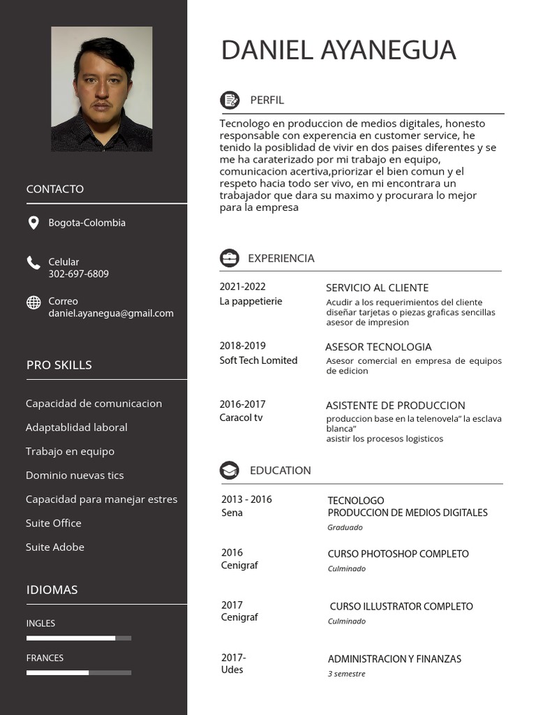 CV Daniel Ayanegua1 | PDF