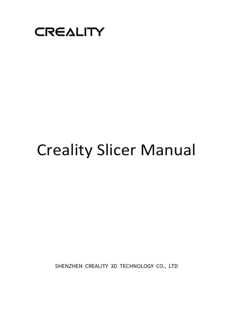 Creality Slicer User Manual 4.2 | PDF | Icon (Computing) | Computing