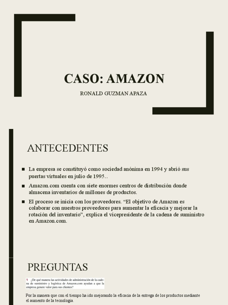 Caso Amazon | PDF