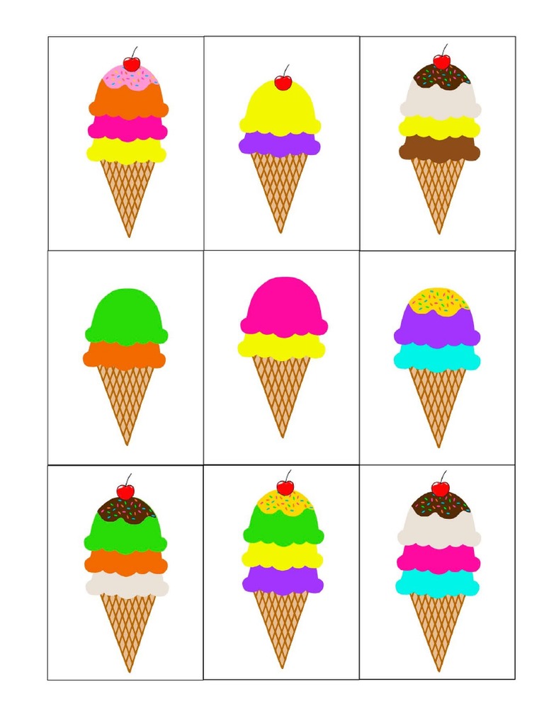 Molde-De-Helados COLORES | PDF