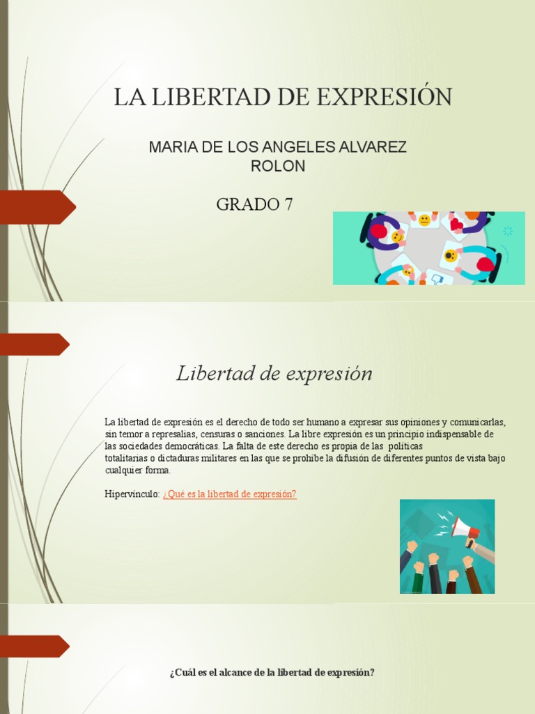 Derecho a la Libertad de Expresión | PDF