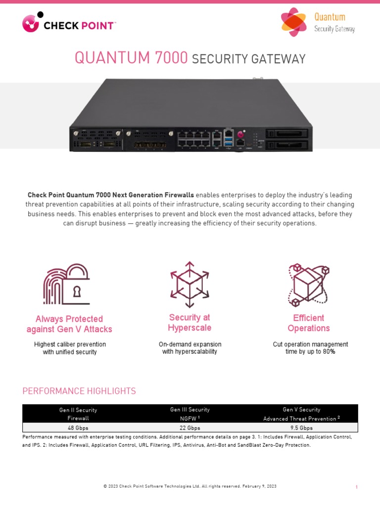 7000 Security Gateway Datasheet | PDF | Firewall (Computing) | Internet ...
