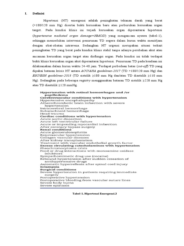 Tutorial Klinik Krisis Hipertensi | PDF