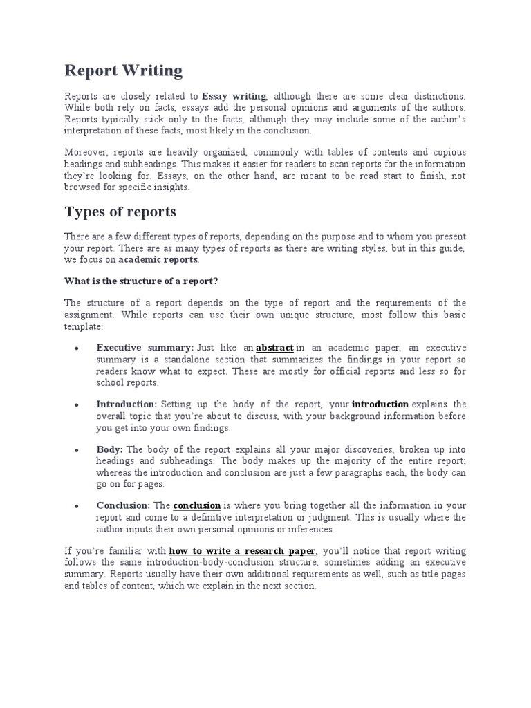 Report Writing Format 3 | PDF