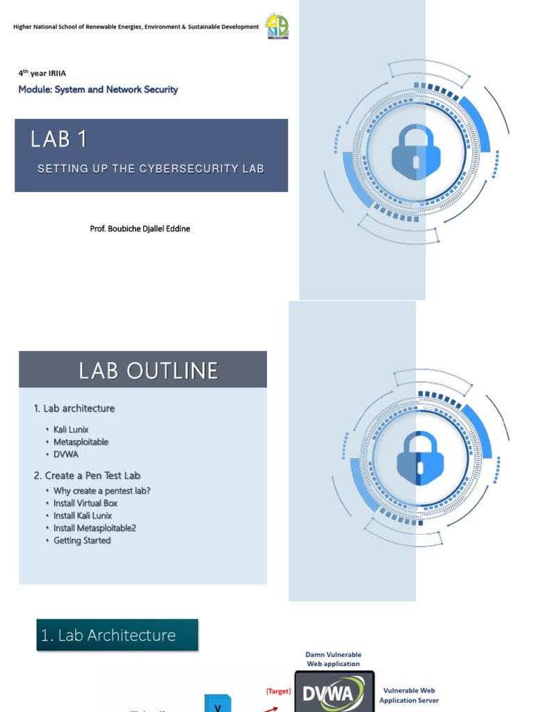 Cybersecurity Lab Setup Guide | PDF | Virtual Machine | Computer Network