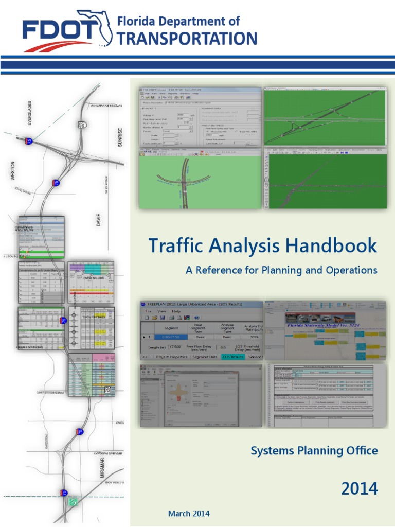 Fdot Traffic Analysis Handbook March 2014 Pdf Analysis