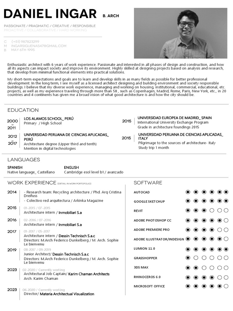 CV - Daniel Ingar 2023 | PDF