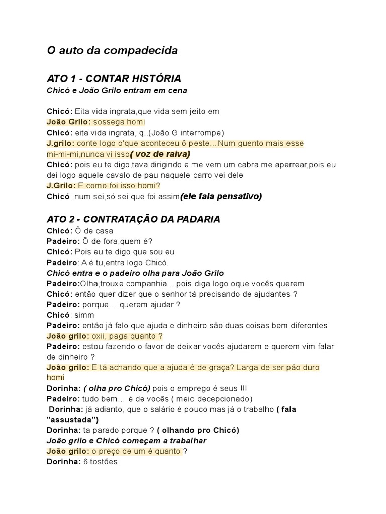 O Auto Da Compadecida | PDF | Jesus | Maria, mãe de Jesus