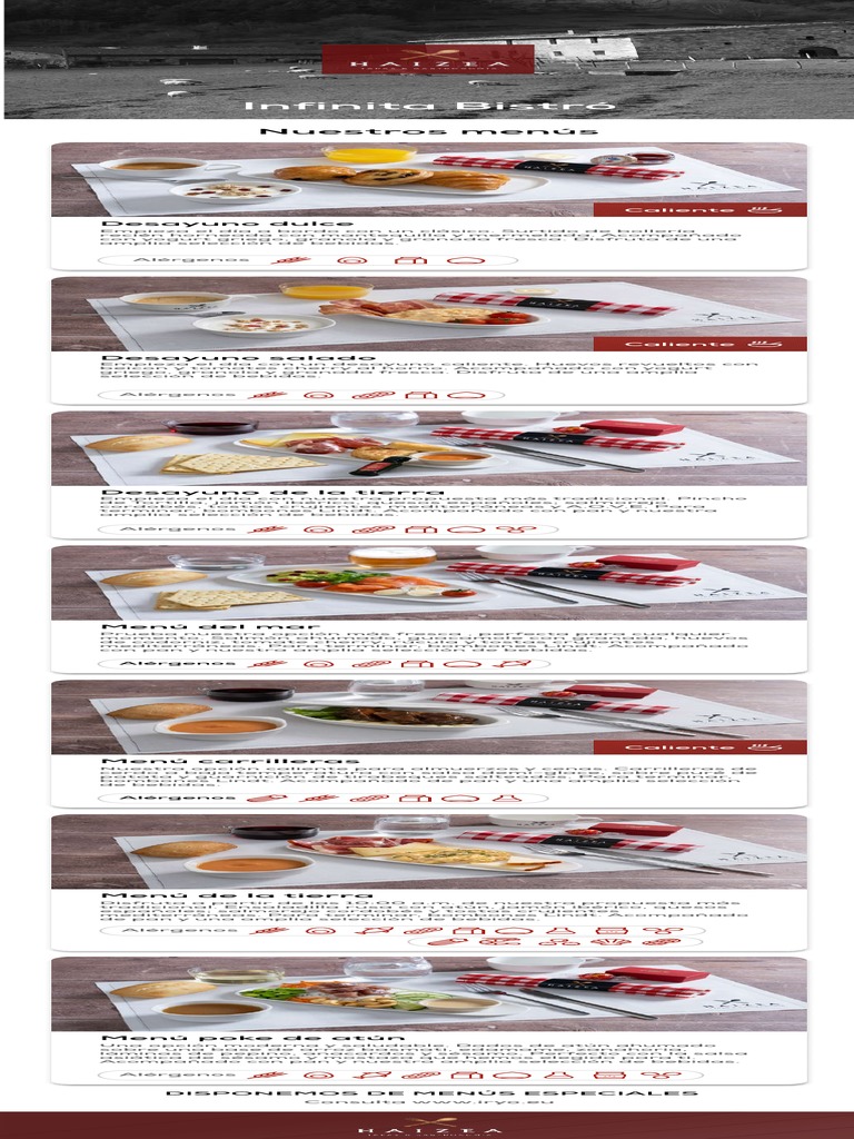 Menu Infinita Bistro | PDF