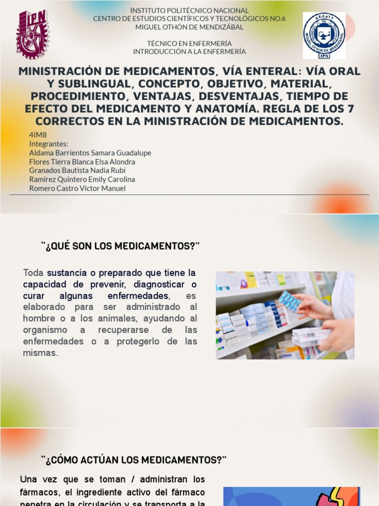 2 Presentación-U3I | PDF | Medicamentos con receta | Biodisponibilidad