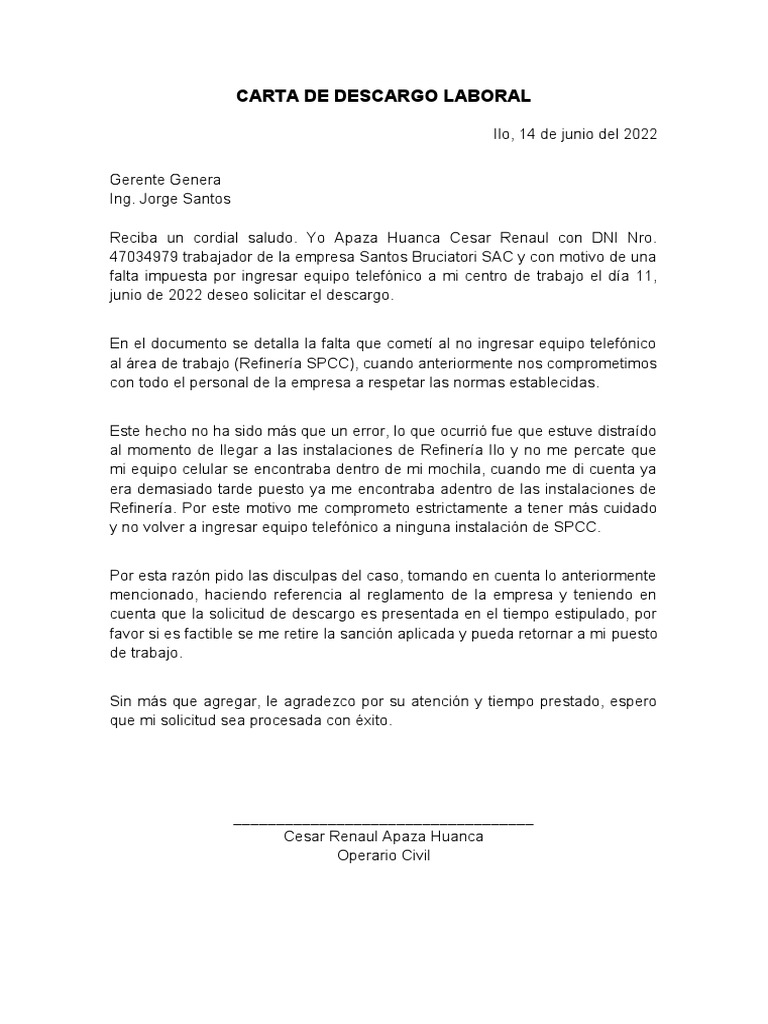 carta-de-descargo-laboral-pdf