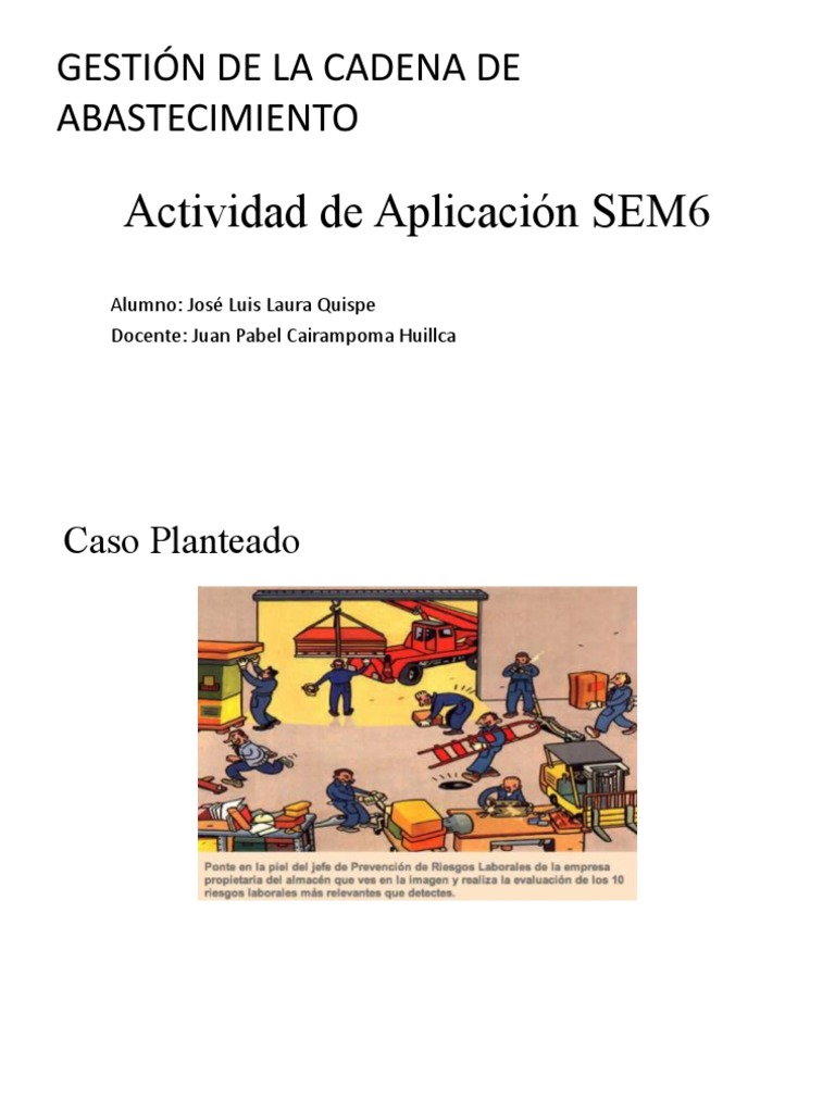 Actividad de Aplicación SEM6 - José Luis Laura Quispe | PDF