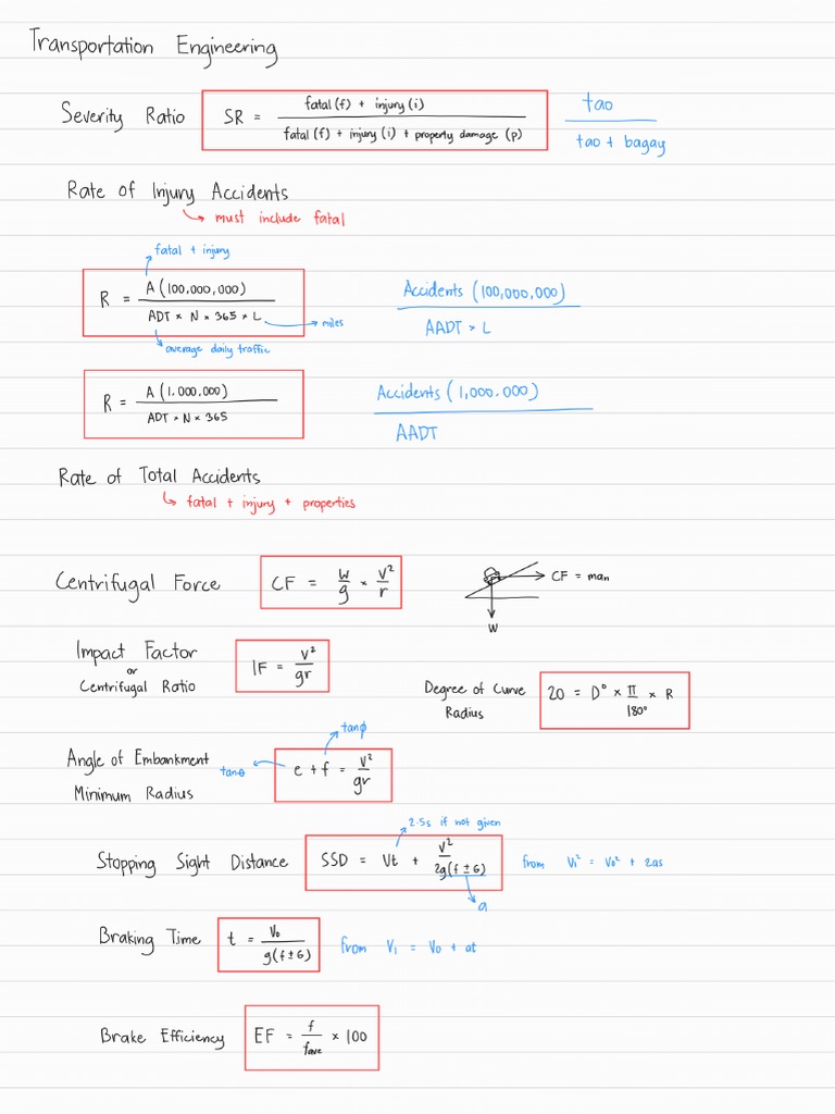 Transportation Engineering Philippines CE Board Exam | PDF