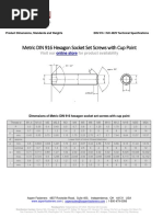 Datasheet Iso 4762 | PDF | Steel | Screw